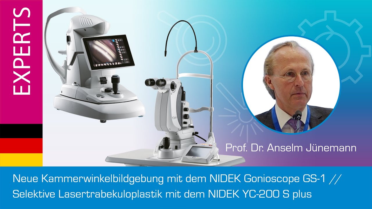 Kammerwinkelbildgebung mit dem NIDEK Gonioscope GS-1 / SLT mit dem ...