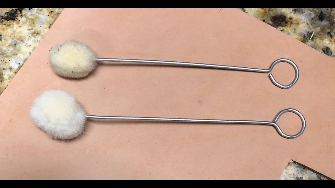 (50 Pack) Wool Daubers Leather Dye Leather Tool Wool Balls Brush ...