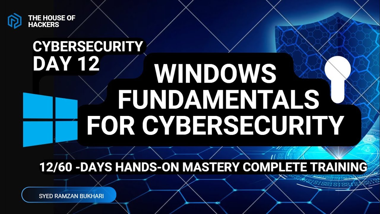 Day 12 -🔴 Live Windows for Hackers: Learn Windows Fundamentals for ...