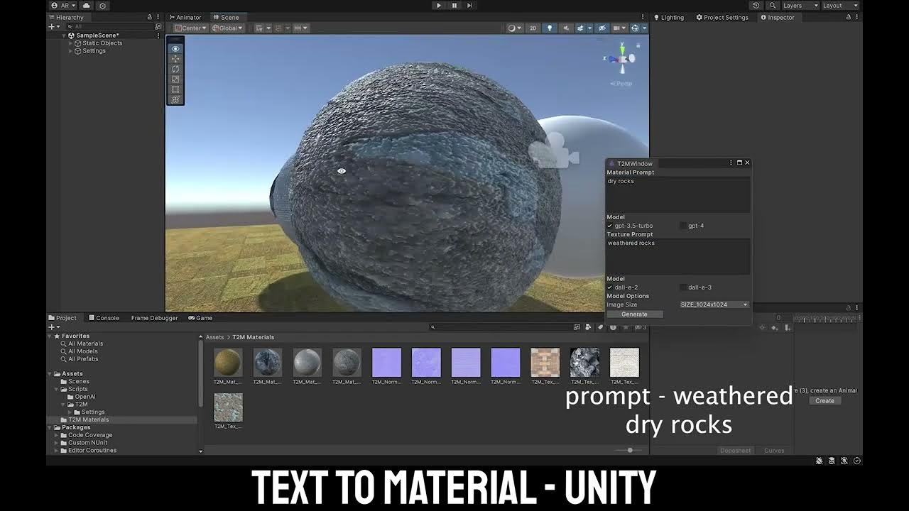 Text Prompts to Material plugin for Unity | AI Generated Materials ...