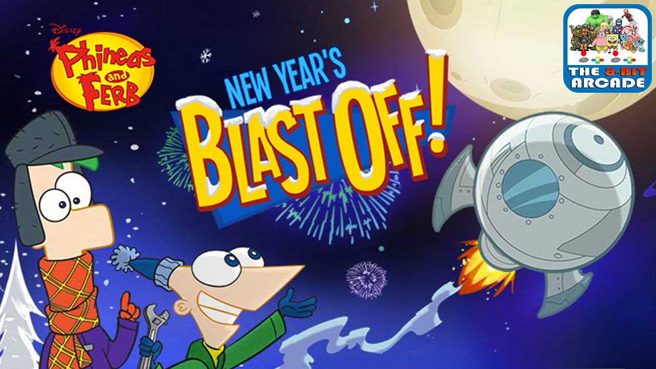 Phineas and Ferb: New Year's Blast Off! - Drop The Ball From The Moon ...