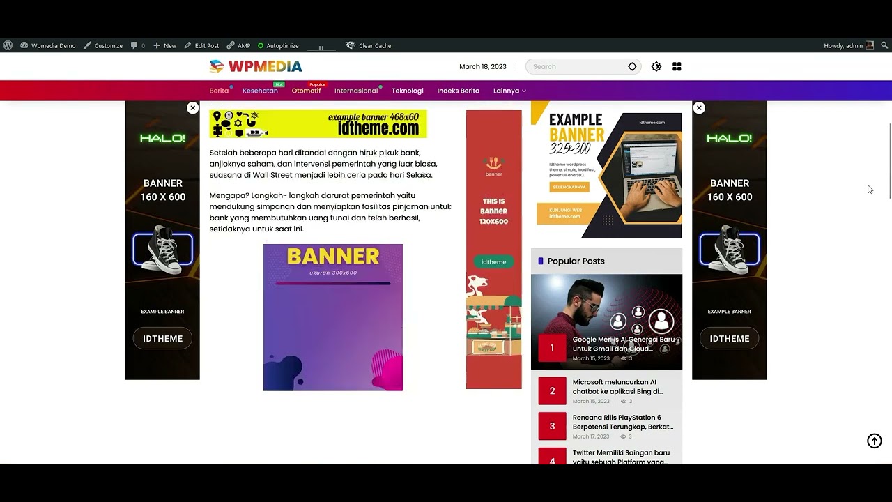 WPMedia Wordpress THeme Review, Setting, & Kupon Diskon - YouTube