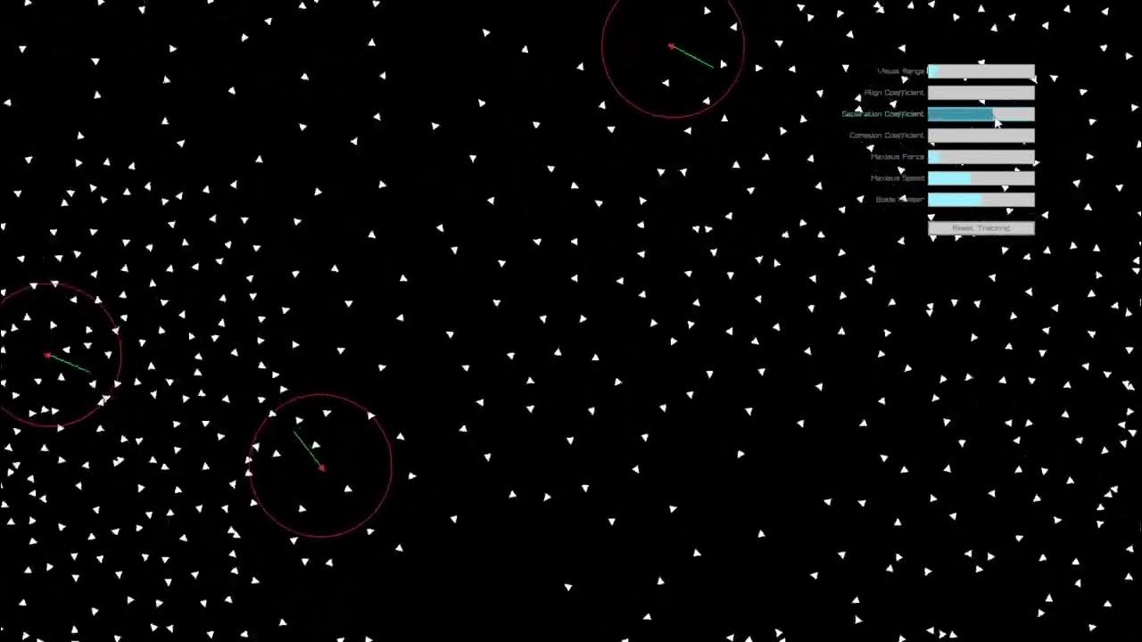 Boids algorithm demonstration - YouTube