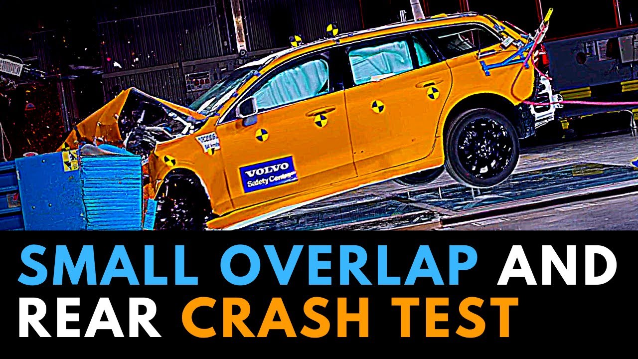 2021 Volvo S60 and V60 - small overlap and rear crash test | EuroNCAP 5 ...