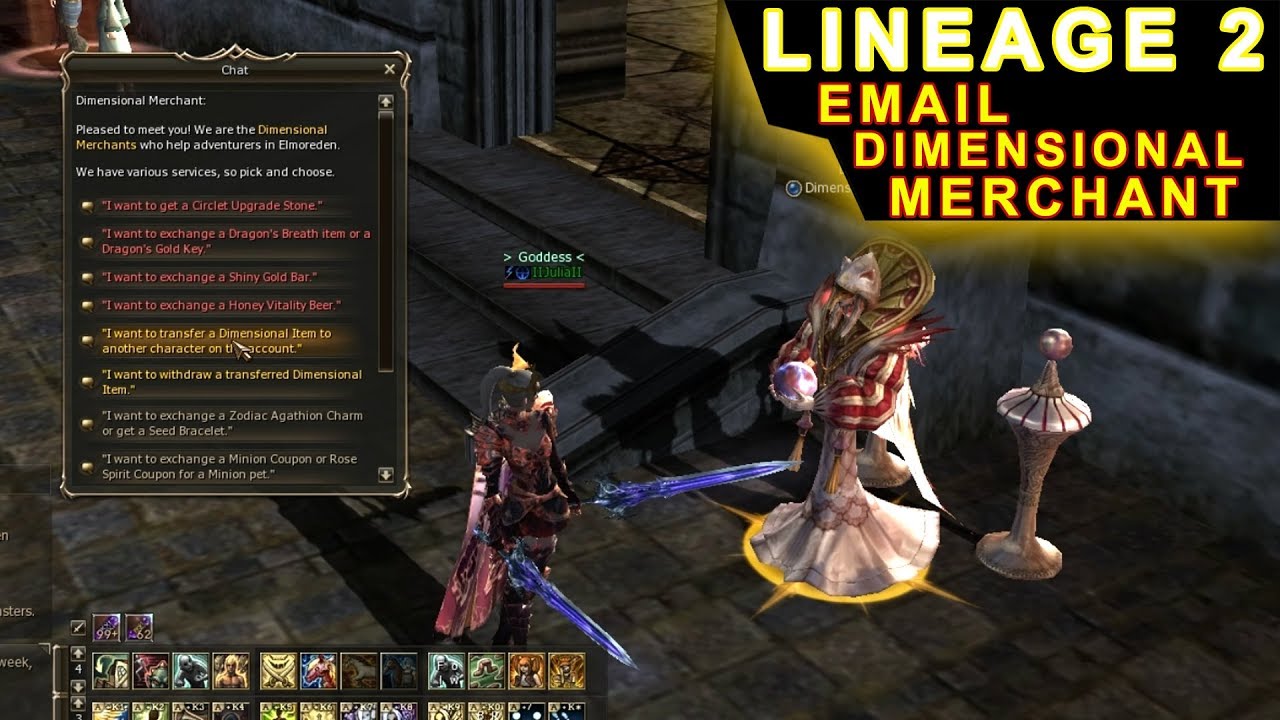 Lineage 2 - Como enviar itens para um char da mesma conta (Email e ...