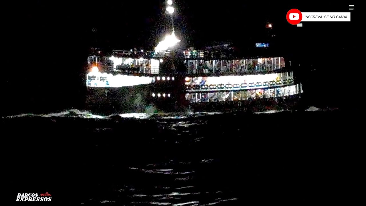 Navio Bom Jesus VI - Viagem a noite, na baía do Marajó - YouTube