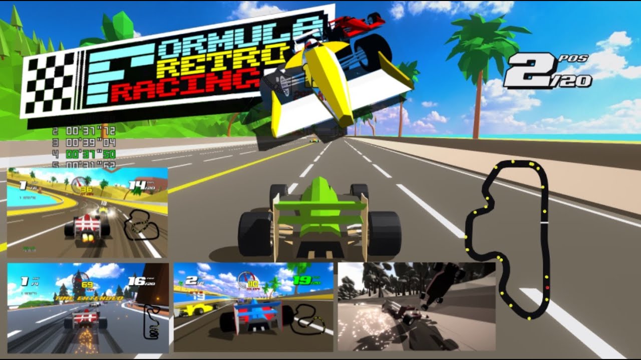 Formula Retro Racing All arcade Tracks - YouTube
