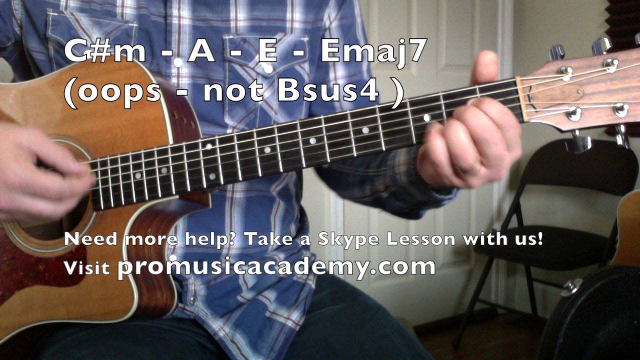 How to play 'Everglow' by Coldplay (easy acoustic guitar version) - YouTube