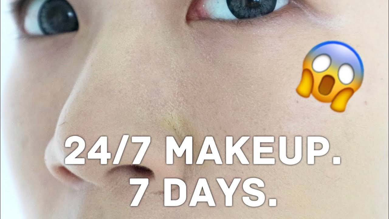 I Wore MAKEUP 24/7 for 7 DAYS. - YouTube
