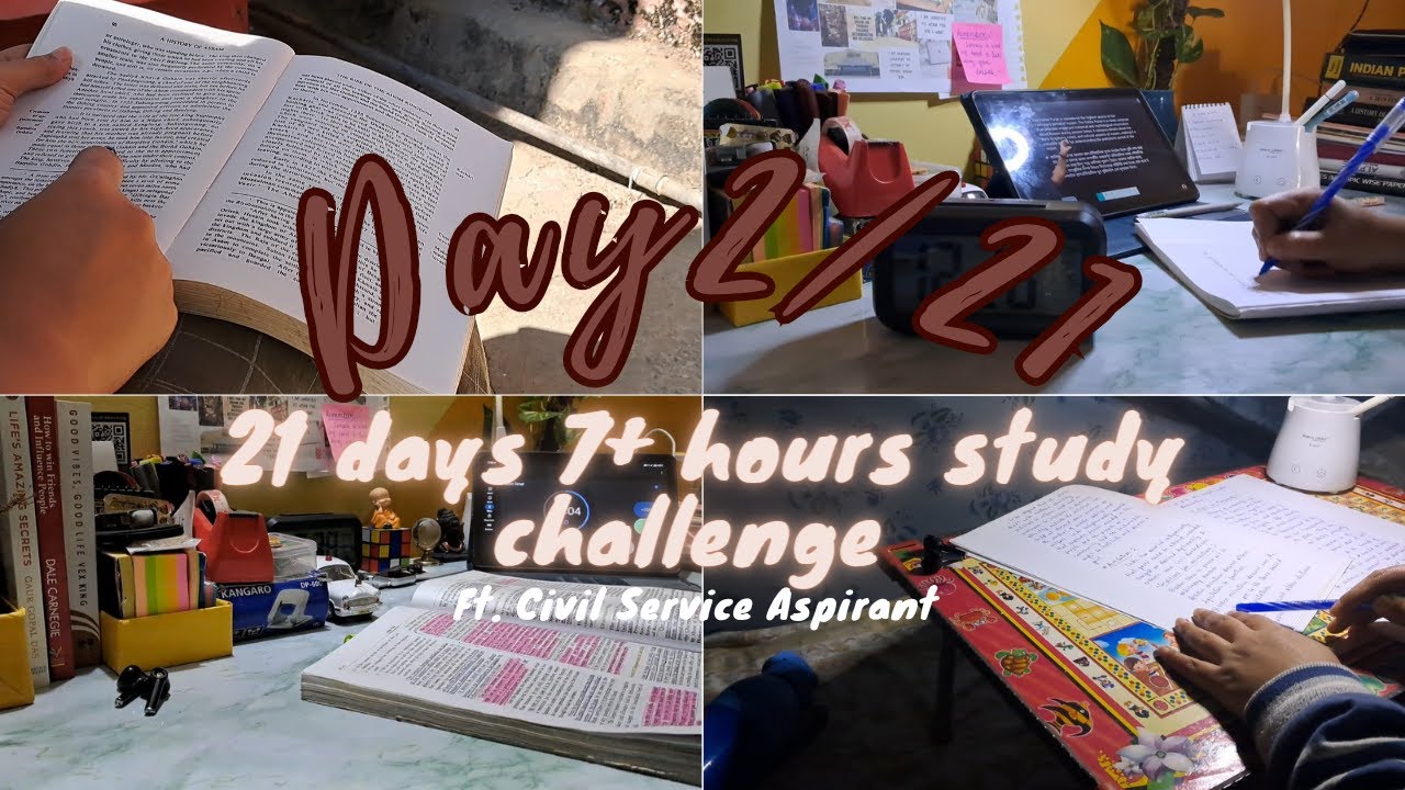 FULL DAY STUDY VLOG| Day 2/21 of #21dayschallenge 7+Hours Study ...
