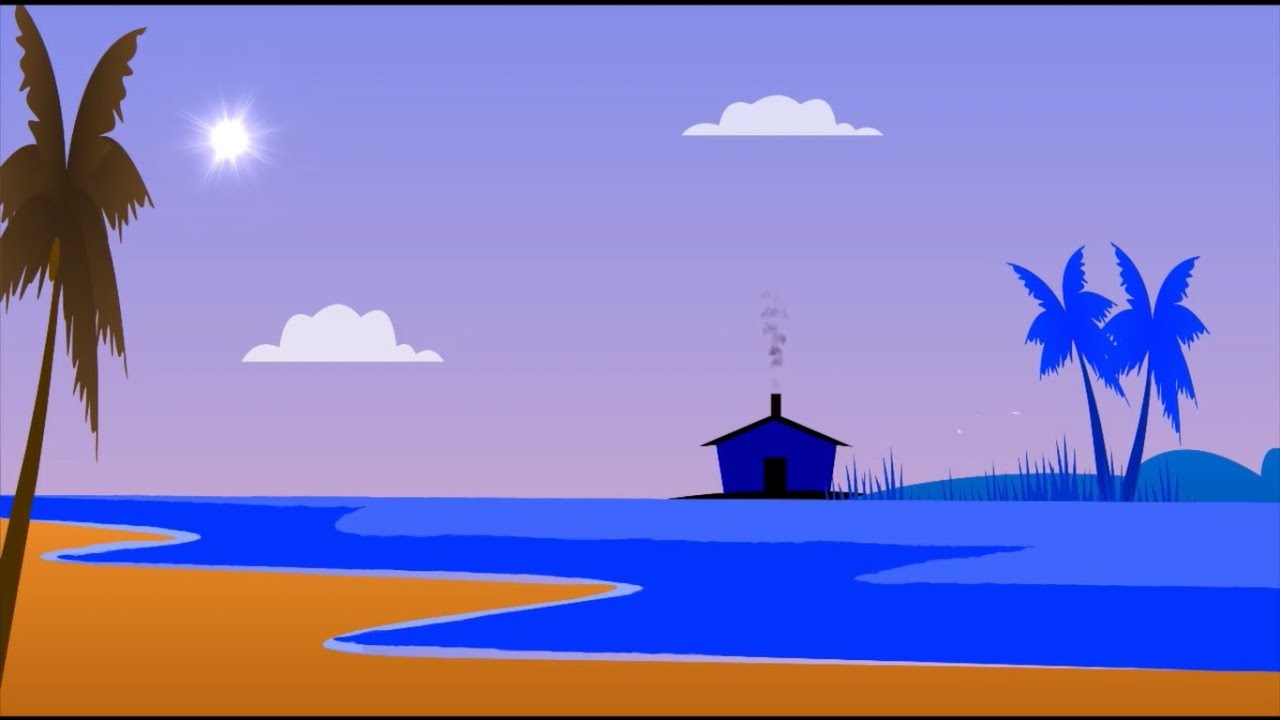 Summer vacation beach | Cartoon bg - YouTube