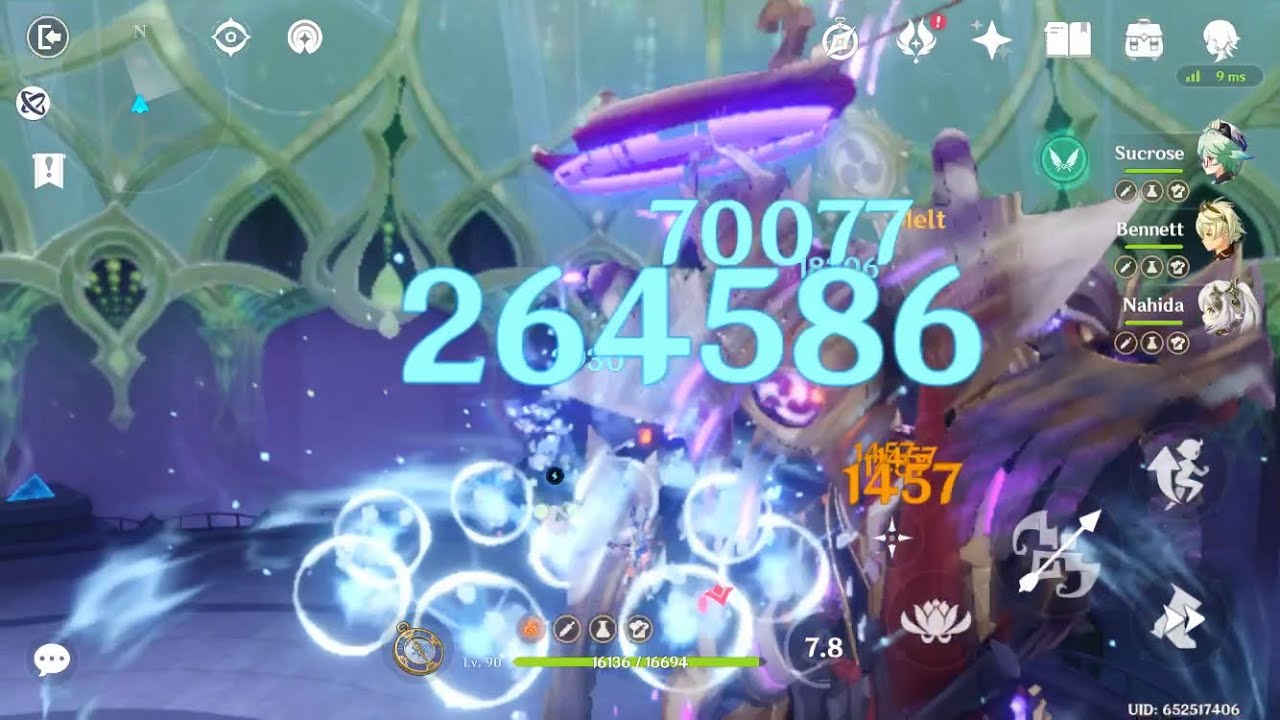 Ganyu c0 dmg showcase Scaramoush boss With food burn melt r1 first ...