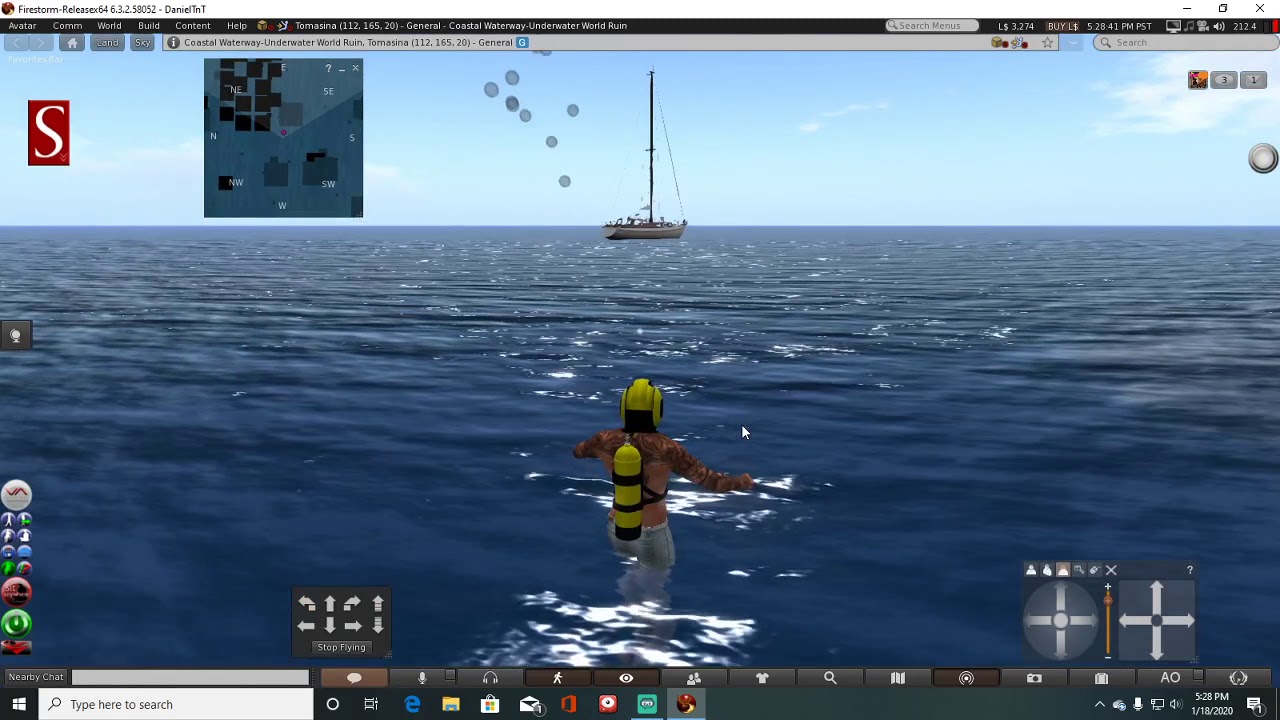 Second Life 2020: Diving and underwater ruins with squid encounter ...