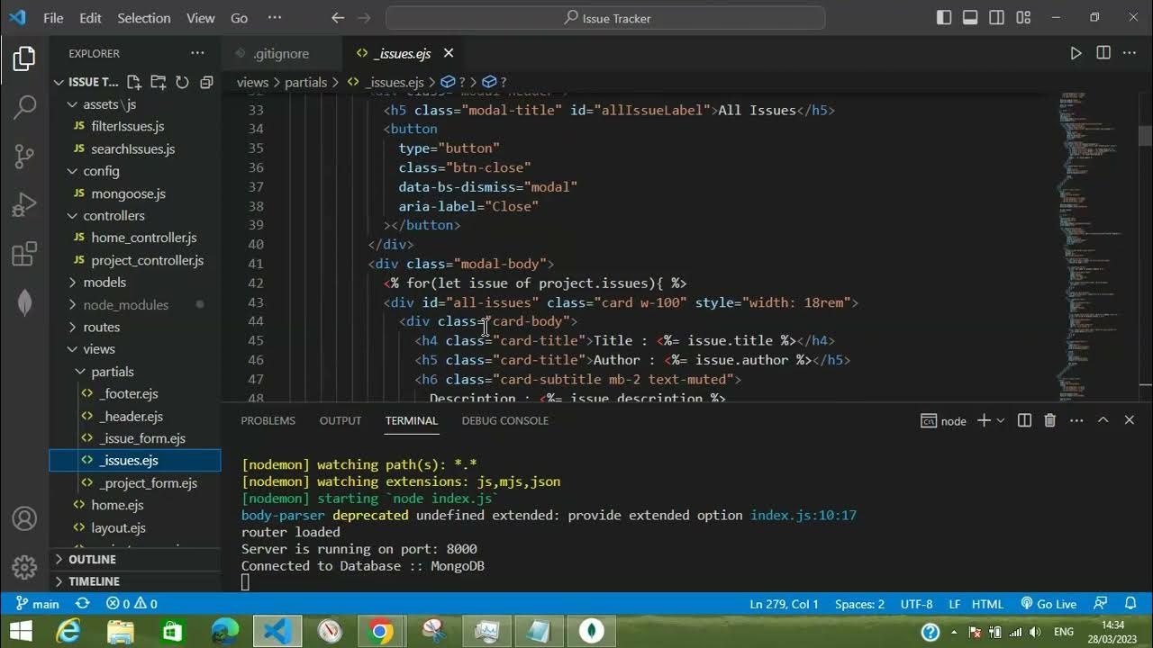 Issue Tracker Skill Test Coding Ninja Nodejs Mongodb Youtube