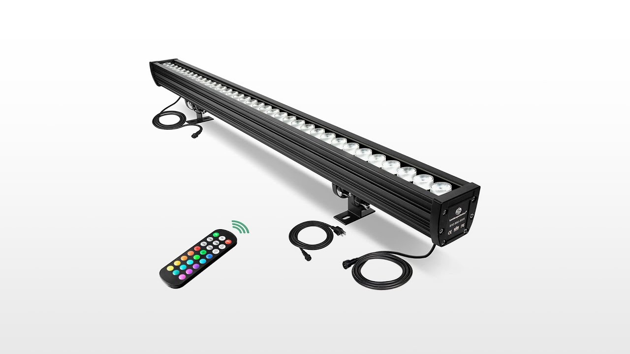 LandscapeStation 144W Linkable LED Wall Washer Bar - YouTube