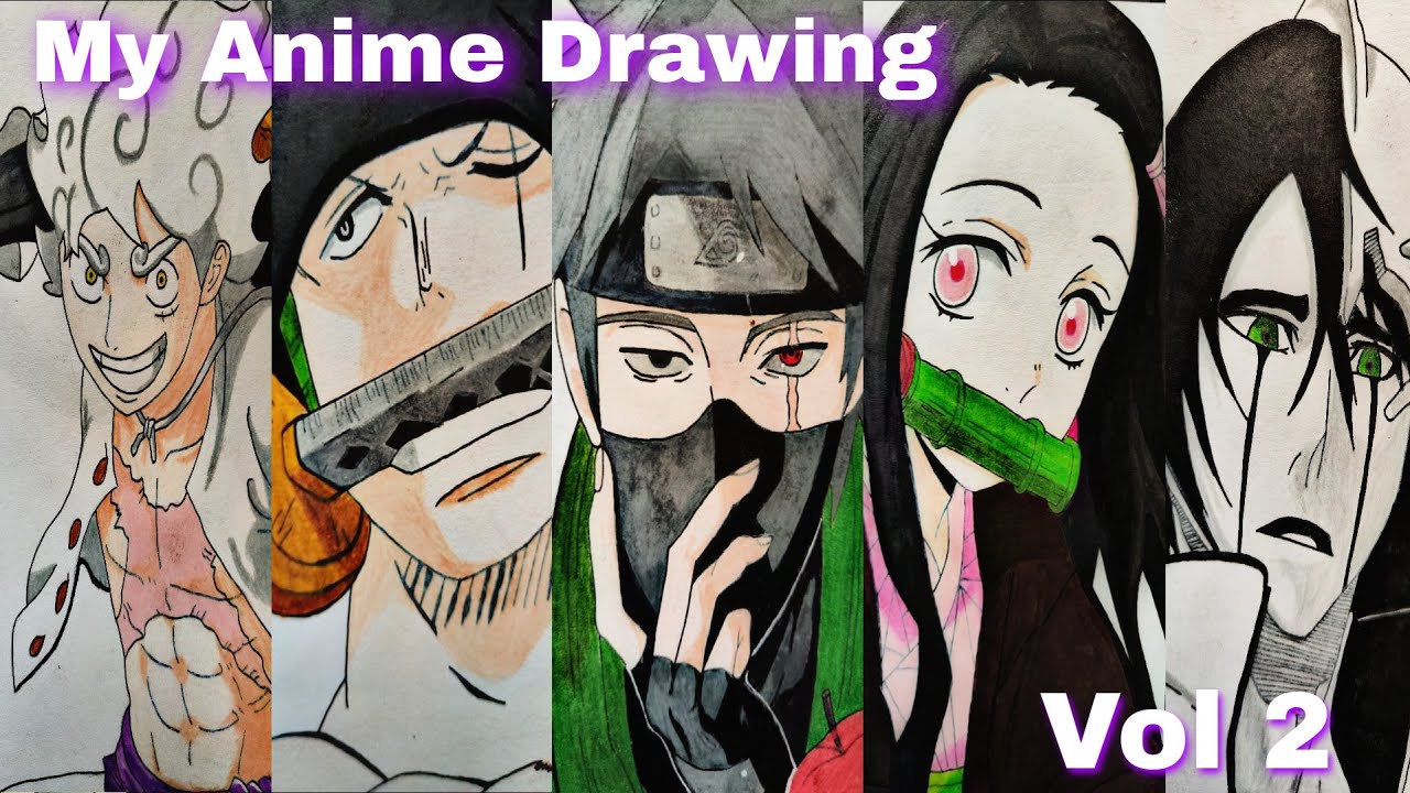 My Anime Drawing Journal Sketchbook Vol 2 #animedrawing #cartoondrawing ...