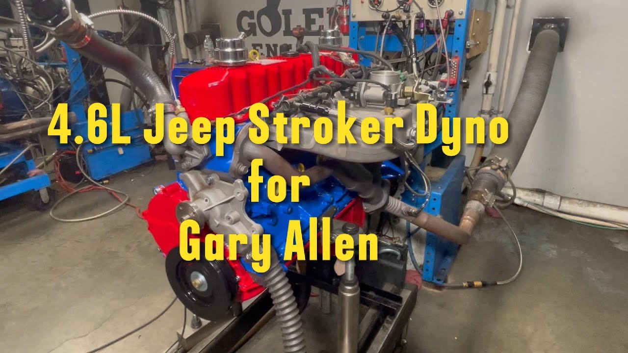 Golen Engine 4.6L Jeep Stroker Engine for Gary Allen - YouTube