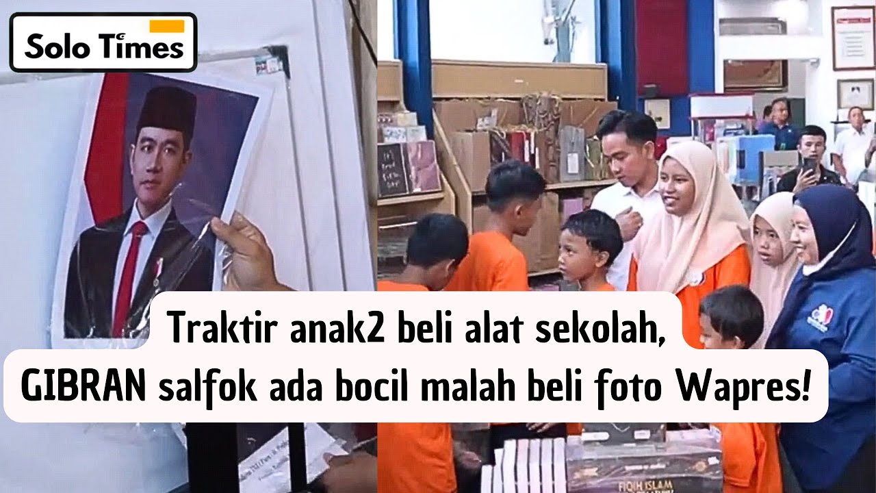 Peringati Hari Anak Nasional, Wapres GIBRAN Traktir Bocil-Bocil Belanja ...