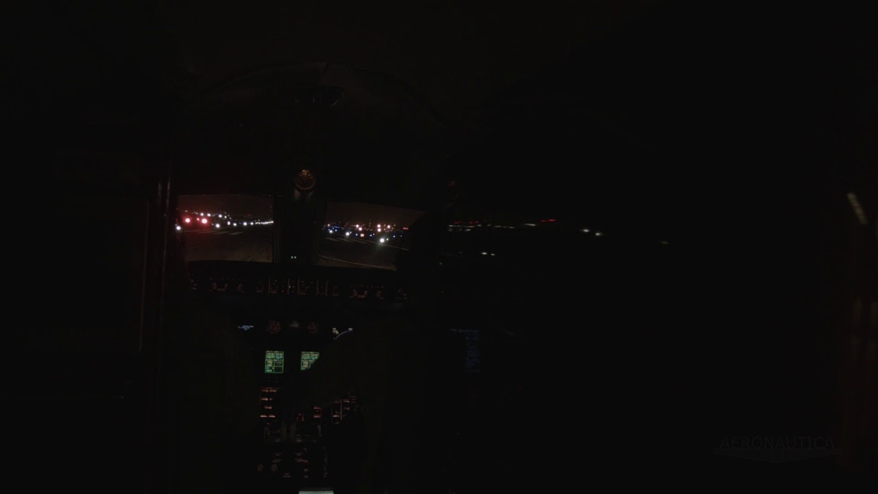 Learjet Cockpit Night Takeoff - Stock Video - YouTube