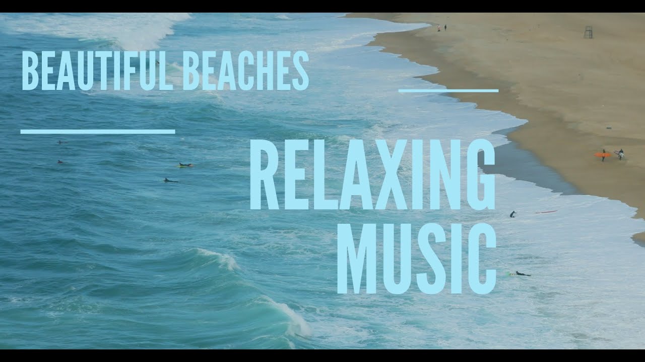 Beautiful beaches around the world| Relaxing piano music / sleep/ calm ...