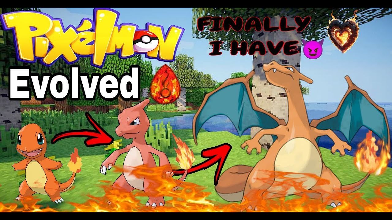 Pixelmon I finally Got Charizard and evolve my Pokemons | pixelmon Part ...