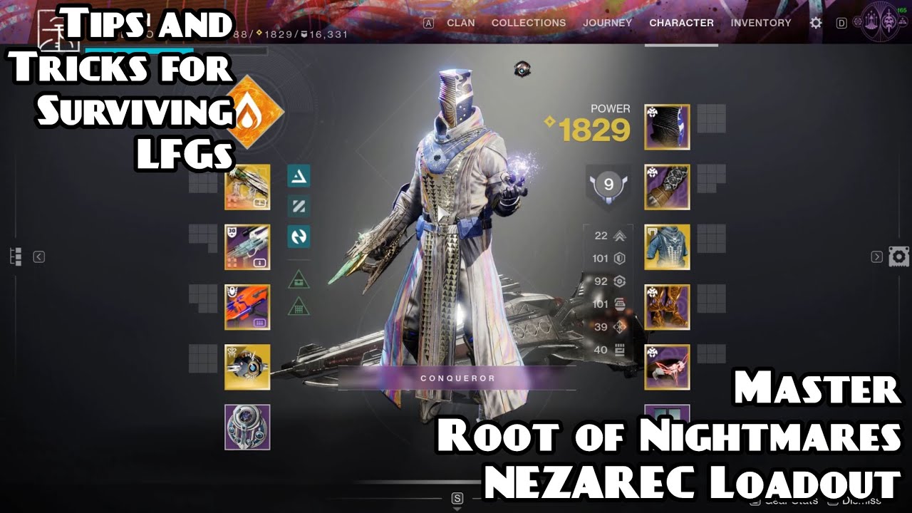 Destiny 2 - Master NEZAREC tips and tricks loadout - YouTube