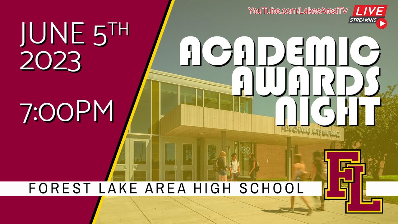 Forest Lake High Area School Academic Awards Night - LIVE - YouTube