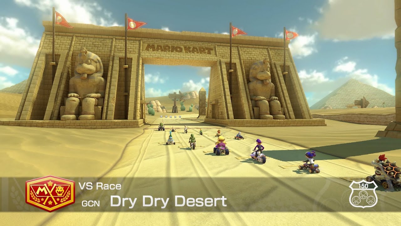 Mario Kart 8 Deluxe - GCN Dry Dry Desert [1080 HD] - YouTube