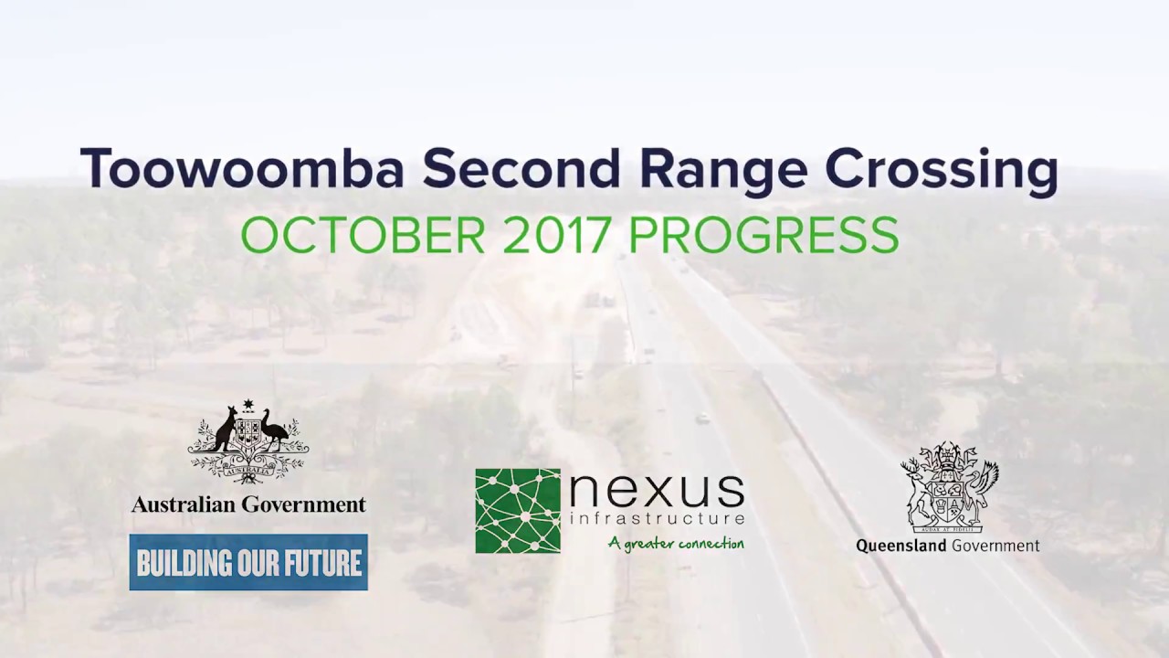Toowoomba Second Range Crossing fly through - October 2017 - YouTube