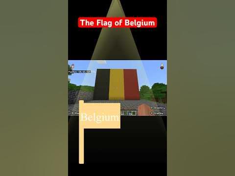 (Minecraft) My creation of the Flag of Belgium #Belgium - YouTube