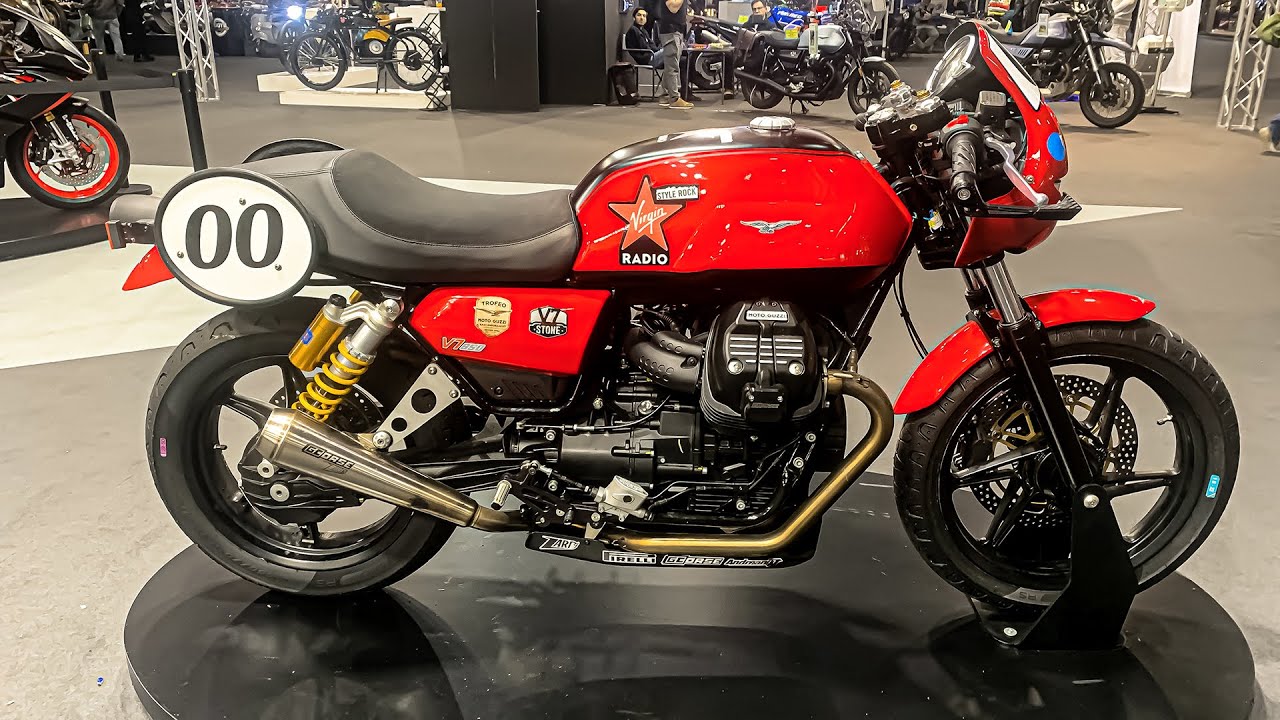 2023 Moto Guzzi V7 Stone Trofeo - YouTube