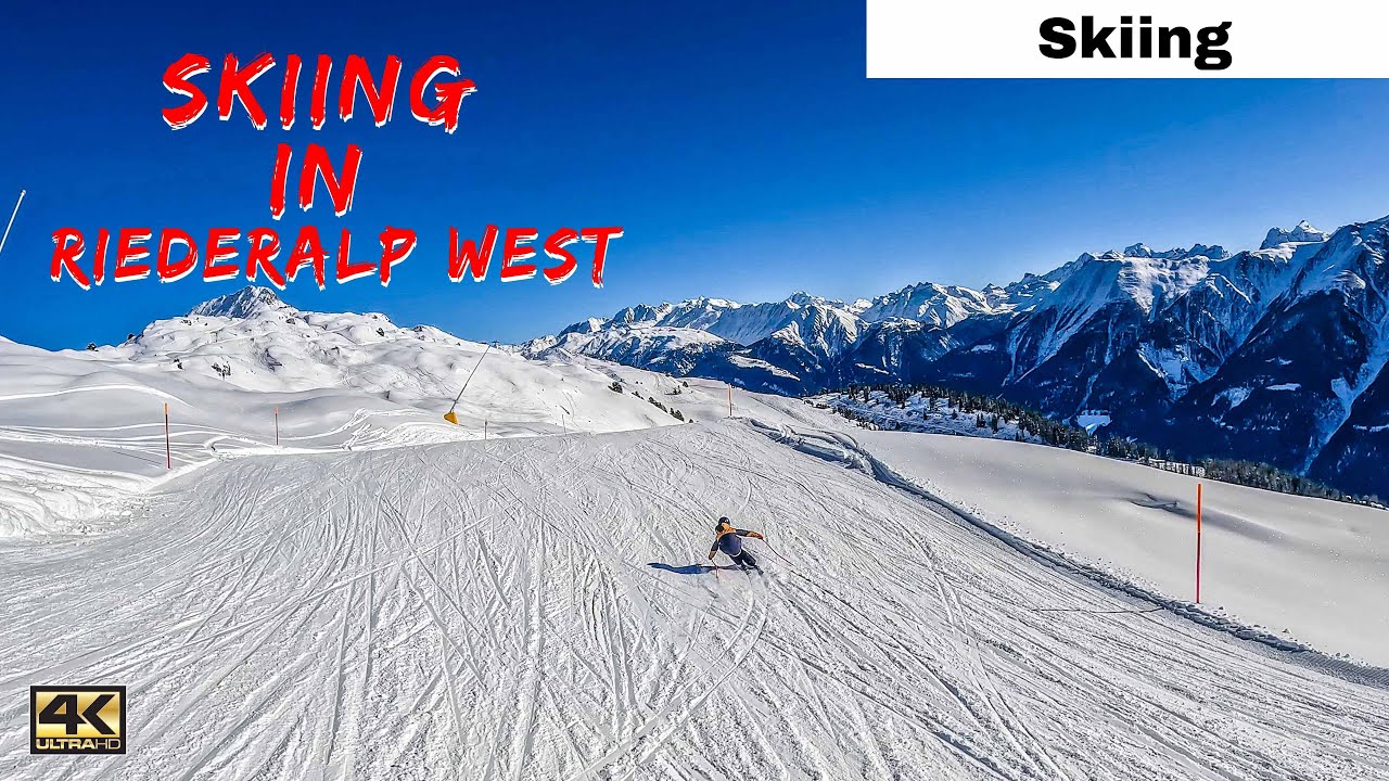 Skiing on RIEDERALP West in Switzerland | Perfect Slopes in the Aletsch ...