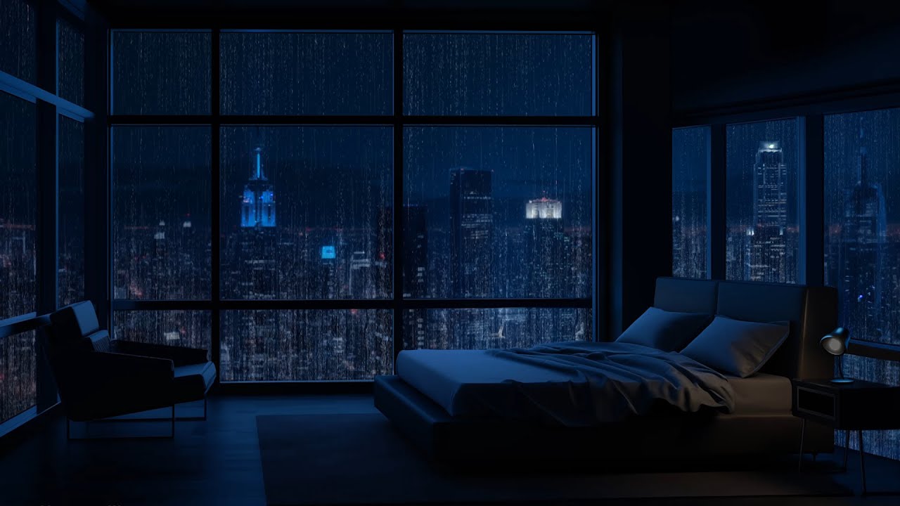 Soothing City Night Rain Sounds for Sleeping | Relax and Unwind with ...