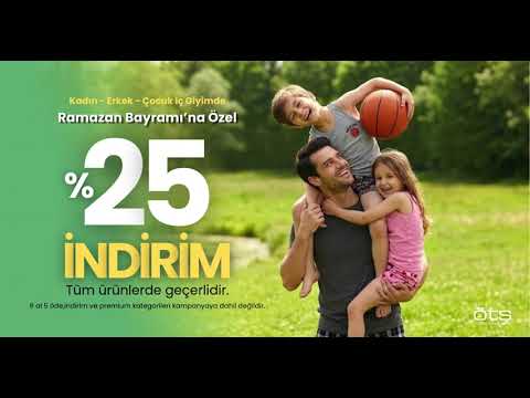 Öts İç Giyim Bayram Kampanyası 🎉 Kadın, Erkek ve Çocuk İç Giyimde %25 İndirim