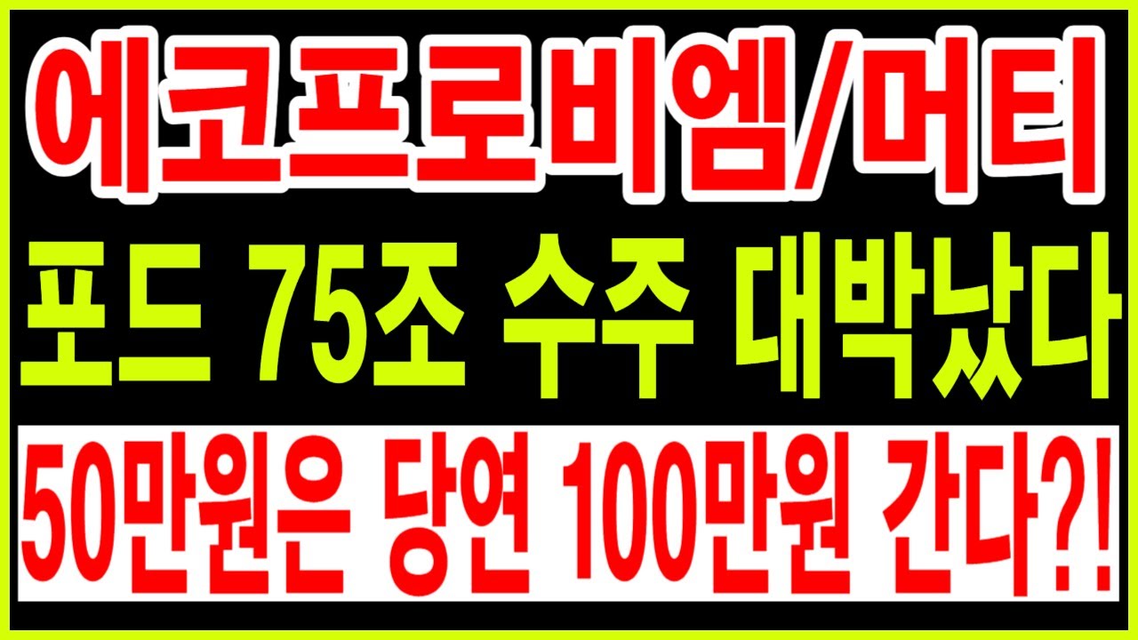 에코프로비엠 주가전망 에코프로머티 주가전망 트럼프 경선승리 대형악재뭔x같은 소리 하고 있어 매수기회 왔다 에코프로
