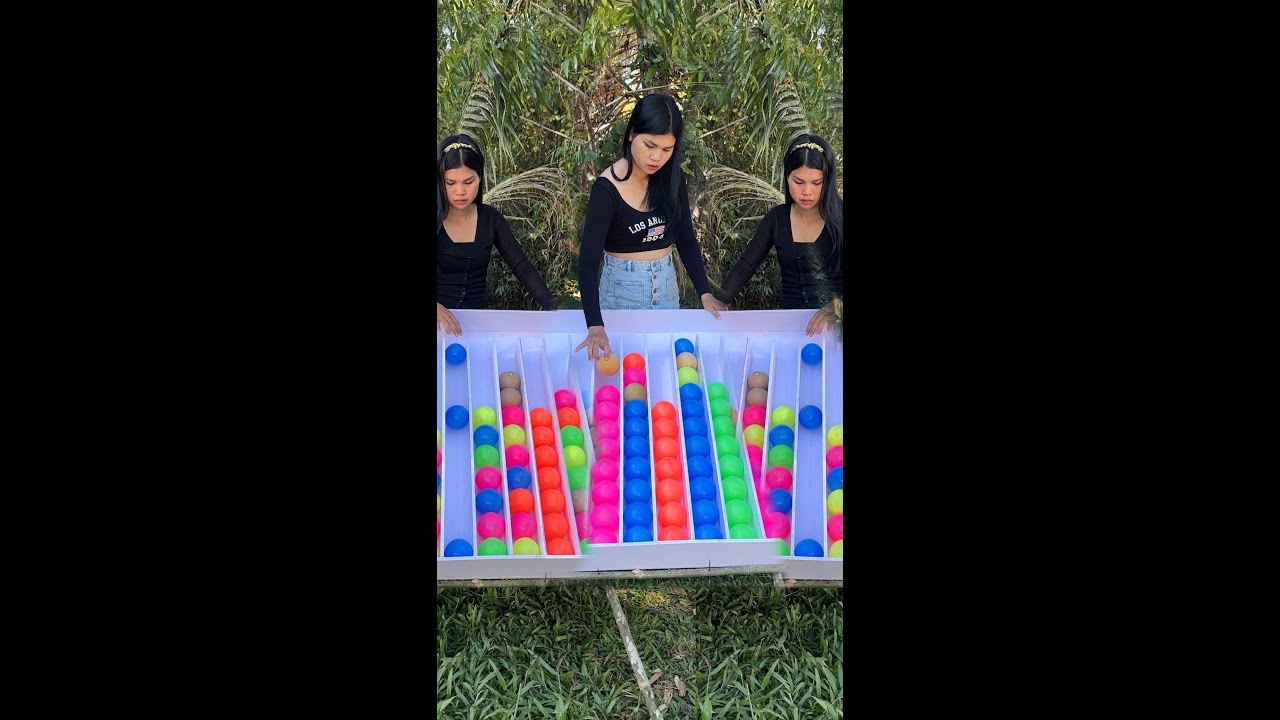 Game ball Challenge with smart girl - YouTube