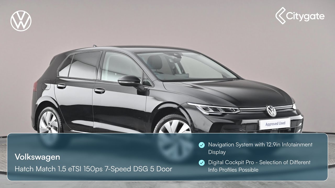 Volkswagen Golf - Hatch Match 1.5 eTSI 150ps 7-Speed DSG 5 Door ...