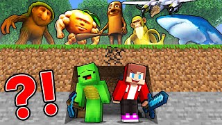 Jj And Mikey Vs Italian Brainrot Animals Hide And Seek Battle In ...