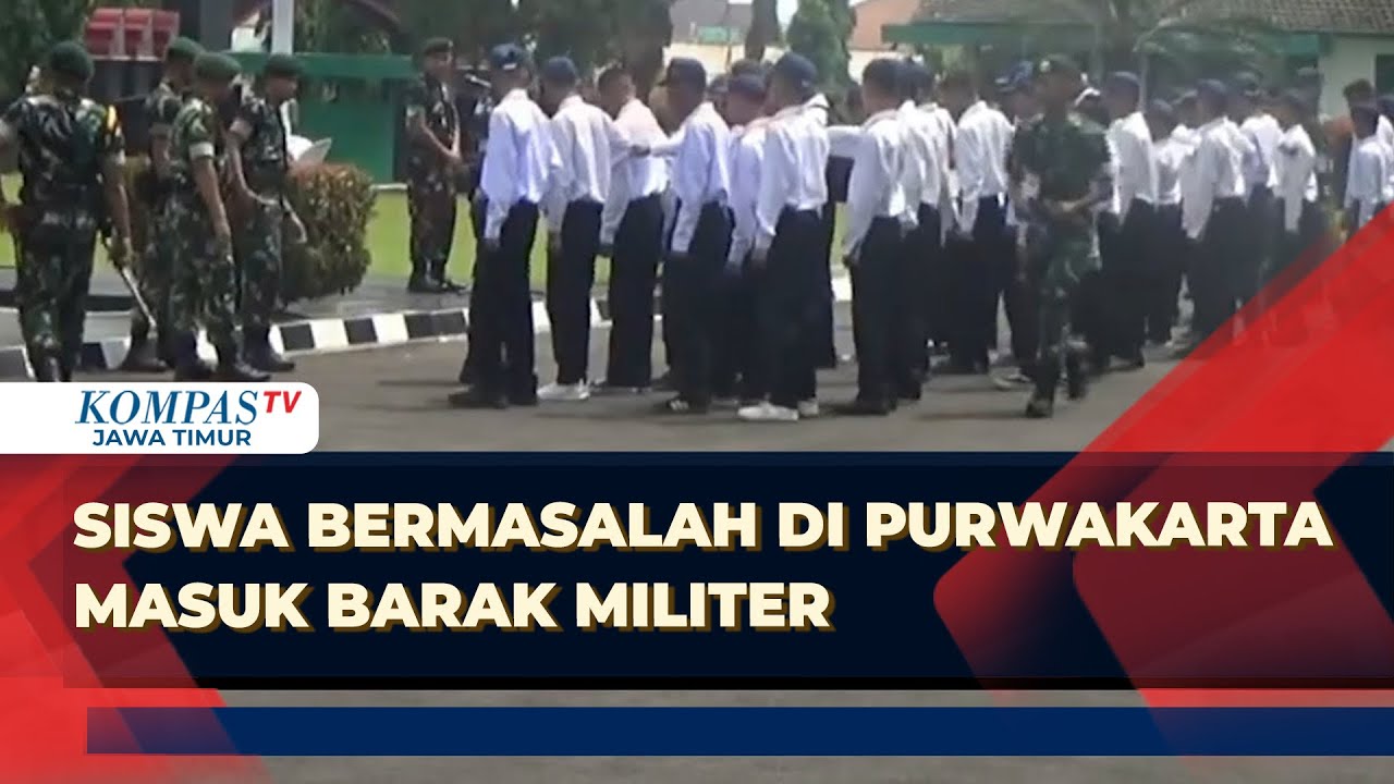 39 Pelajar Masuk Barak Militer di Purwakarta, Digembleng TNI Selama 14 ...