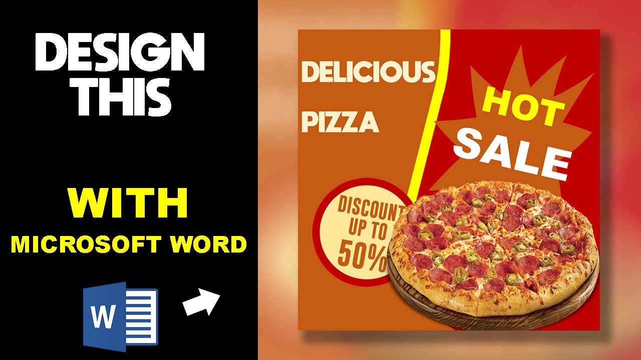 How to make a Poster in Microsoft Word - YouTube