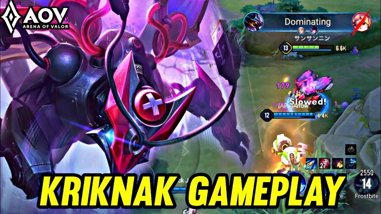 AOV : KRIKNAK GAMEPLAY | IN JUNGLE - ARENA OF VALOR LIÊNQUÂNMOBILE ROV ...
