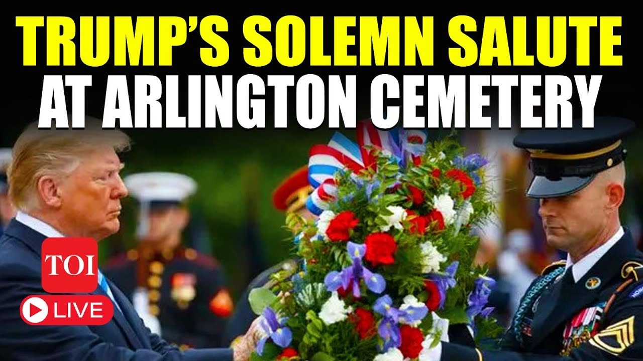 LIVE | Trump Lays Wreath At Unknown Solider's Tomb; Pays Tribute At ...