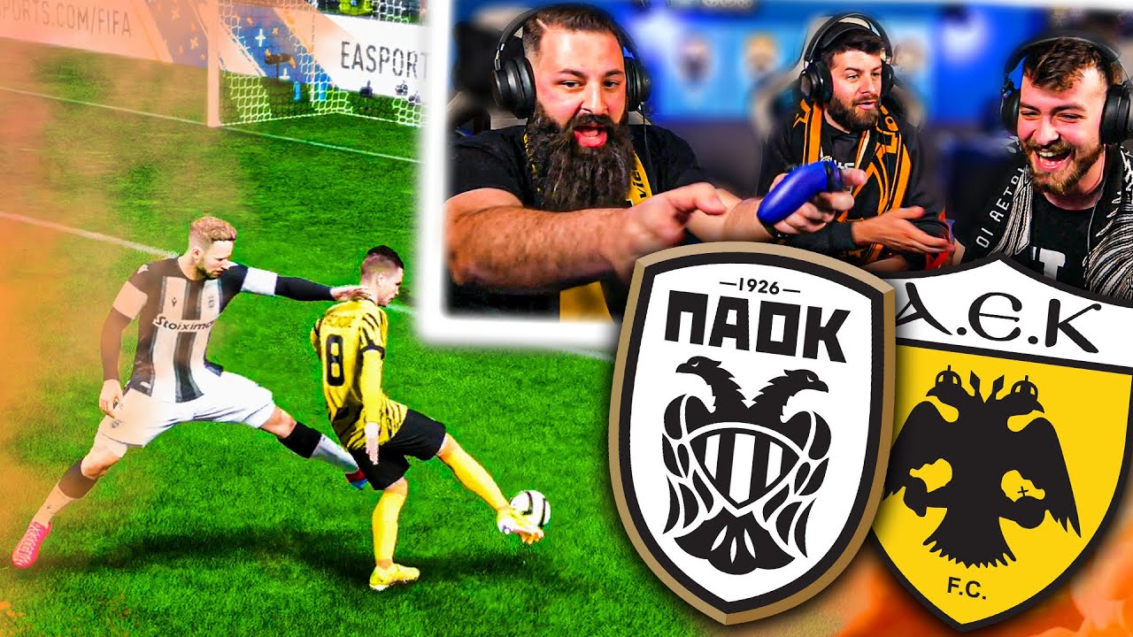 ΝΤΕΡΜΠΙ ΔΙΚΕΦΑΛΩΝ! ΠΑΟΚ - ΑΕΚ | FIFA 23 | TechItSerious - YouTube