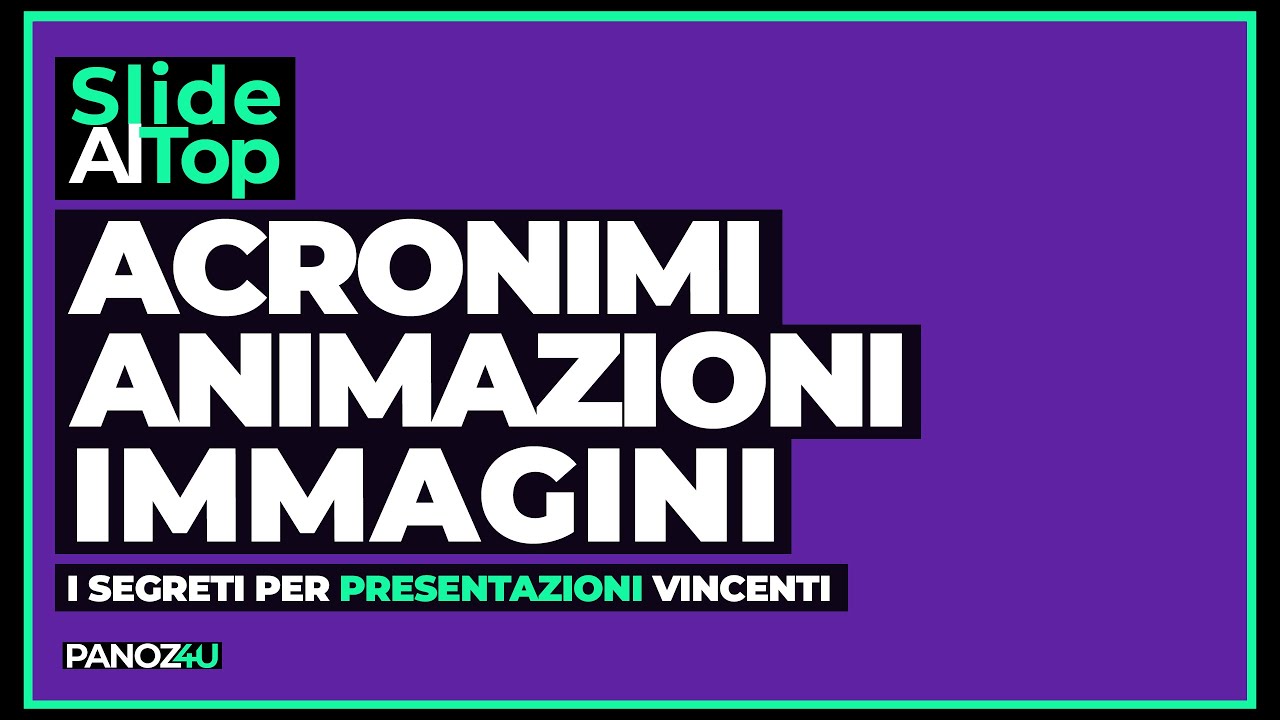 Slide al Top | Acronini - Animazioni - Immagini riempitive | I segreti ...