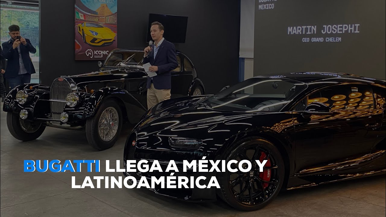Bugatti llega a México y expone una joya de la marca - YouTube