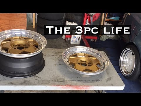 How to assemble 3 piece wheels - YouTube