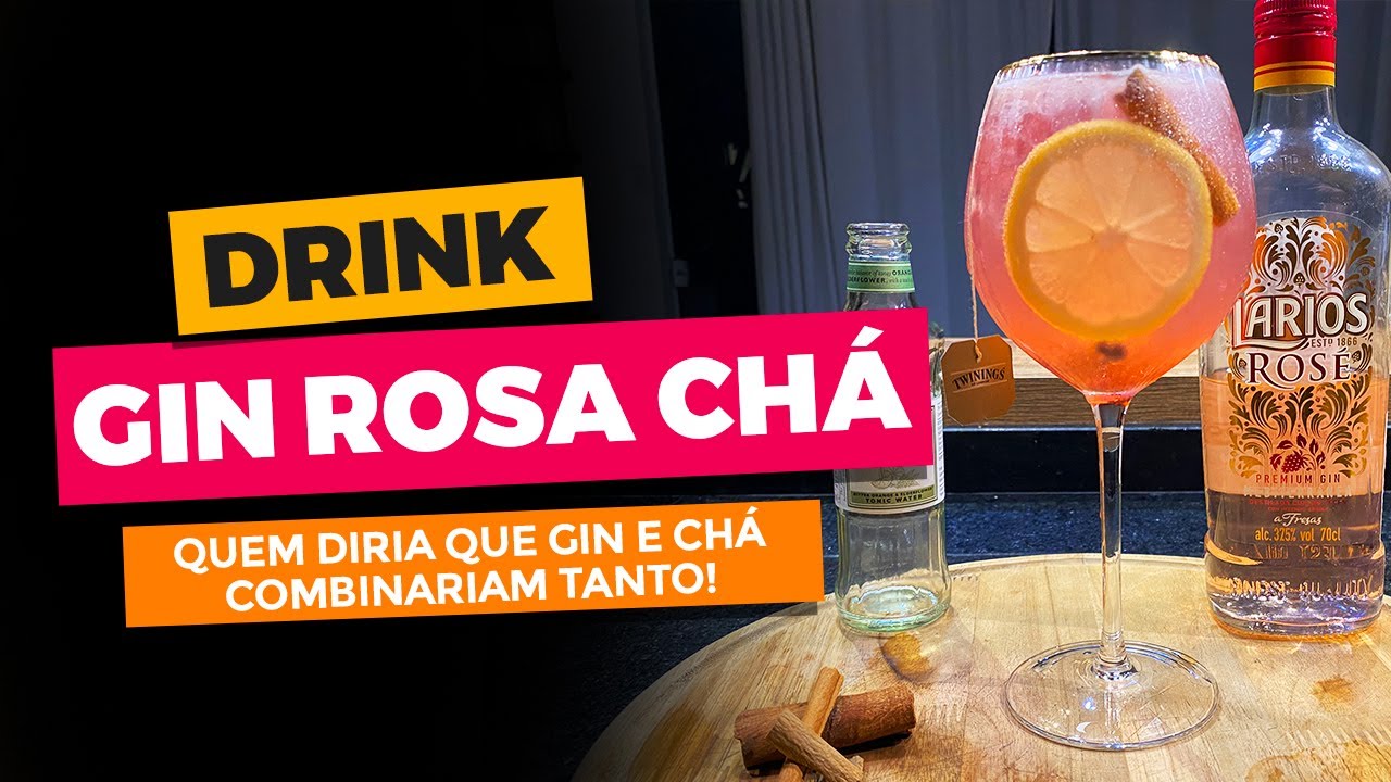 Aprenda a fazer um GIN ROSA CHÁ - Delicioso e Refrescante - YouTube