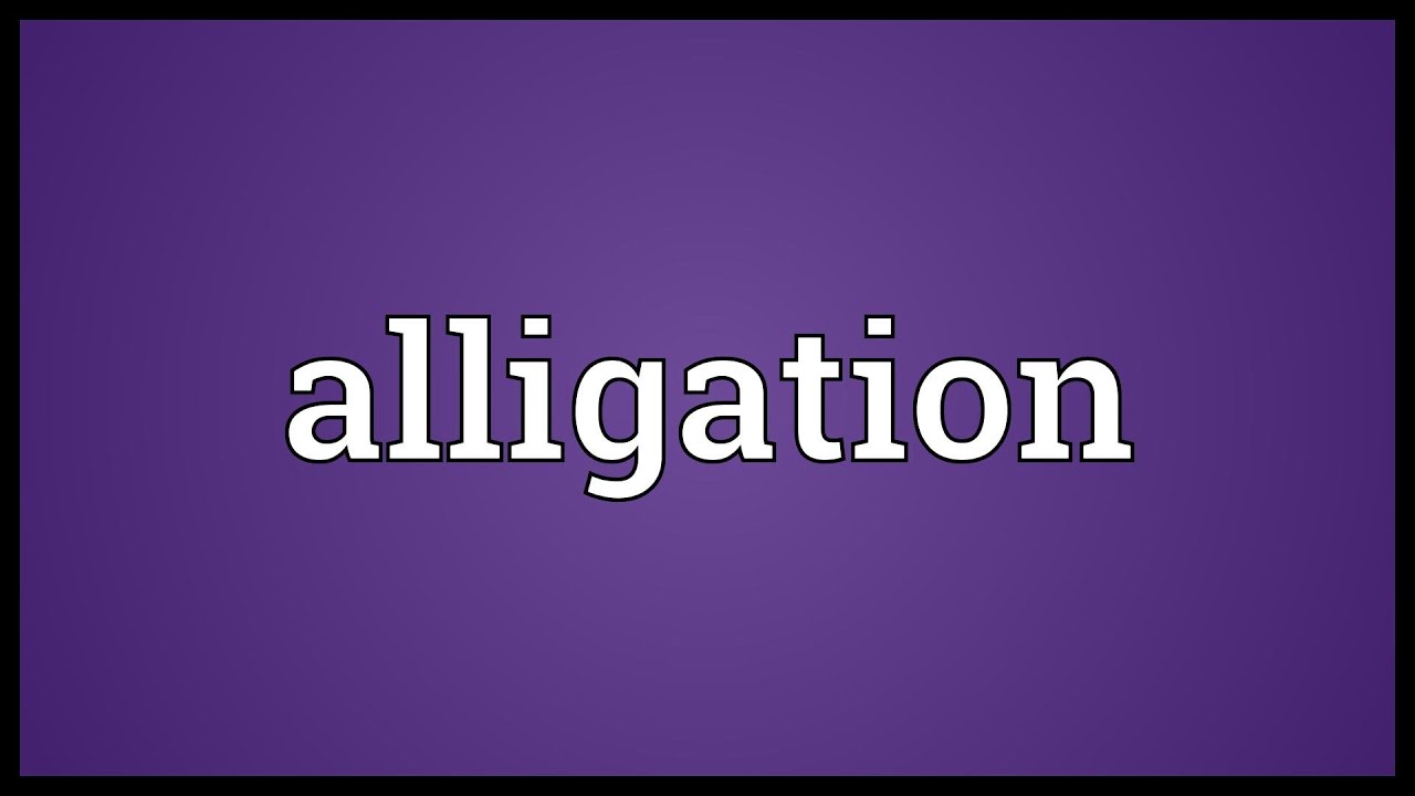 Alligation Meaning - YouTube