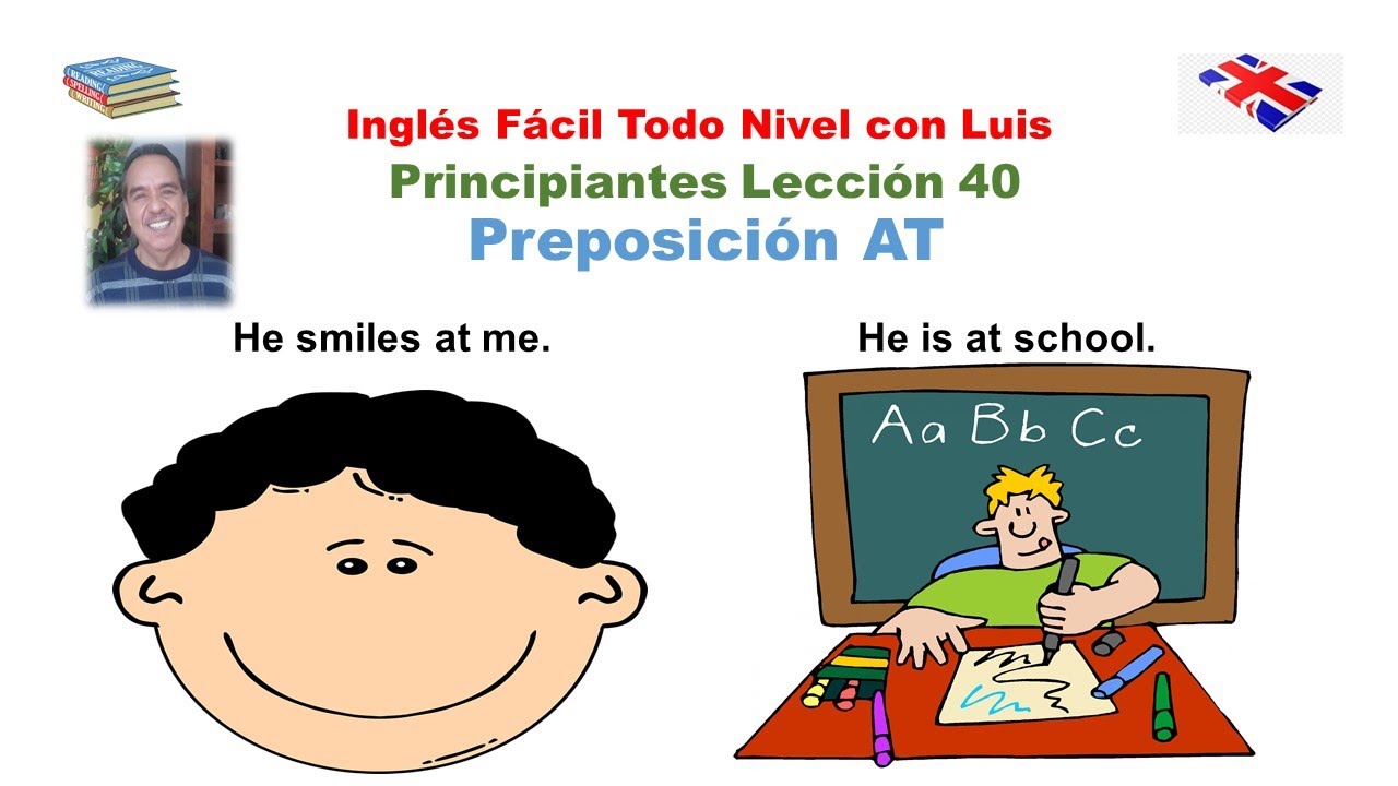 Inglés nivel principiantes Lección 40 Preposición AT - YouTube