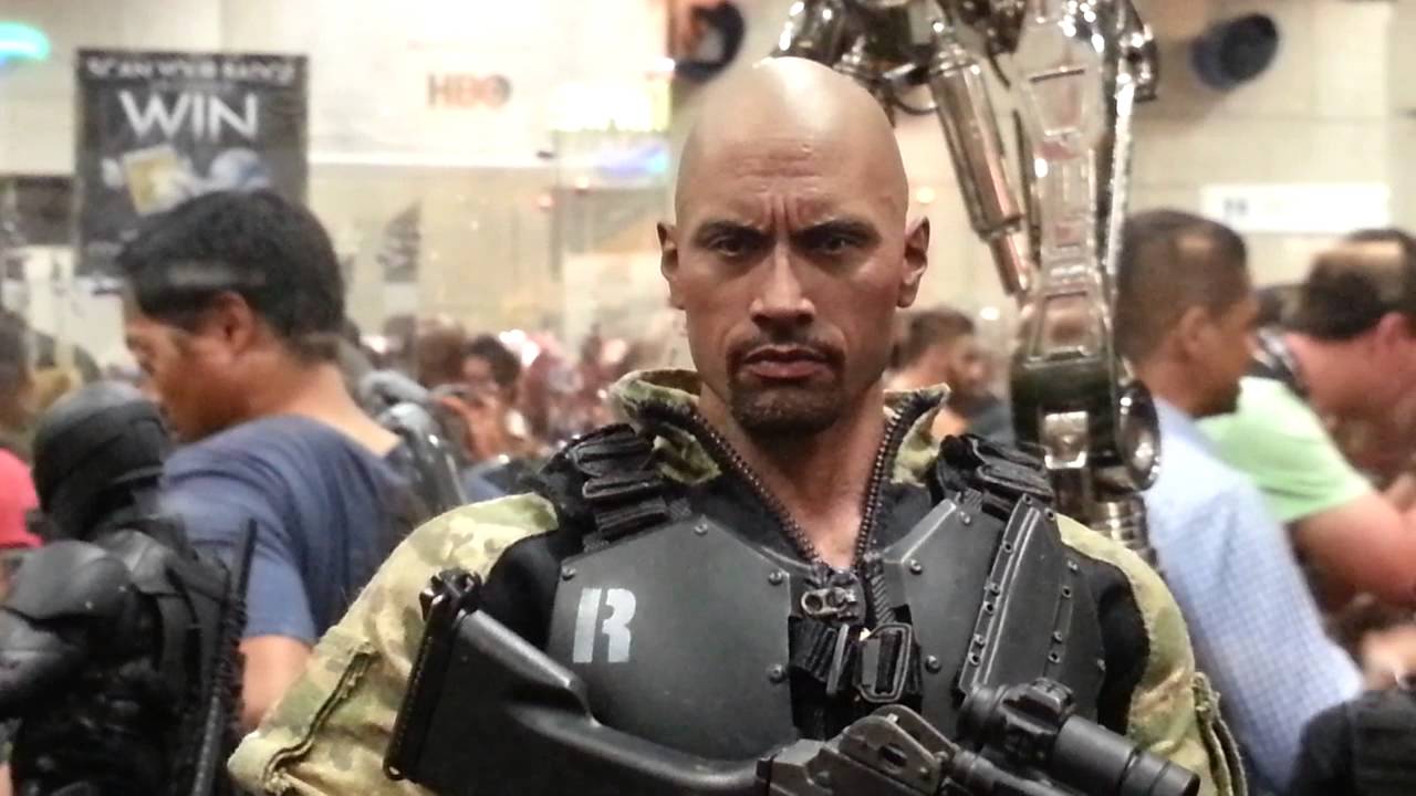 Hot Toys GI Joe: Retaliation Roadblock / The Rock 1/6 Scale Figure SDCC ...